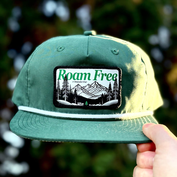 Roam Free & Wander Far Vintage Trail Cap | The Happy Clothing Company